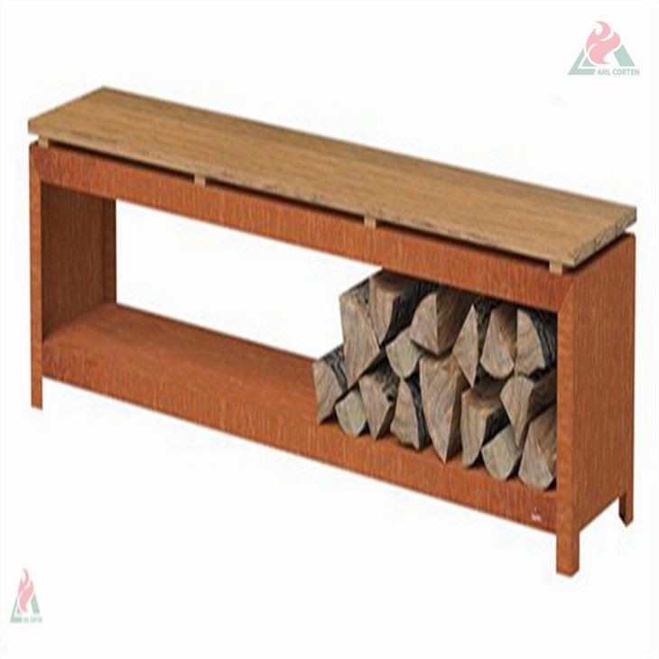 Customized Log Storage Shed Fireplace Log Rack Wood Stacking Rack ...